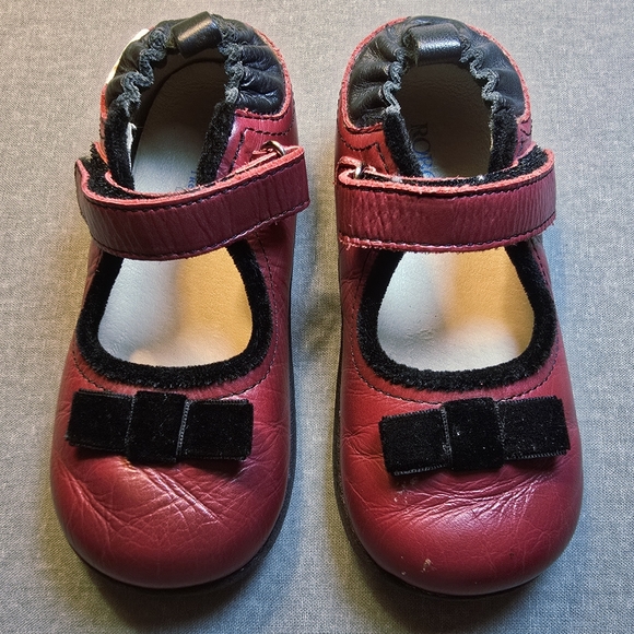 Robeez | Shoes | Genuine Red Leather Robeez Trendz Mary Jane Shoes With ...